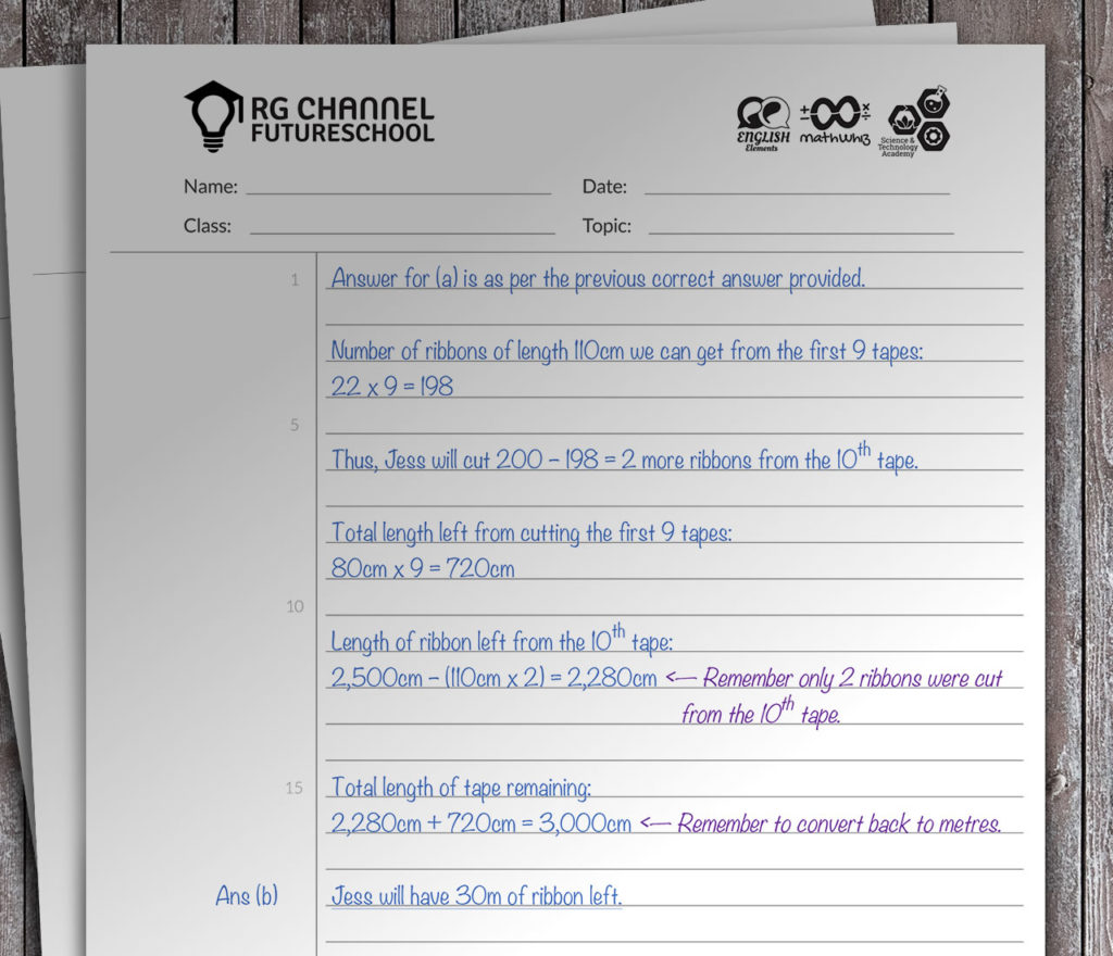 Tricky PSLE Math Question - How to solve and bonus questions!